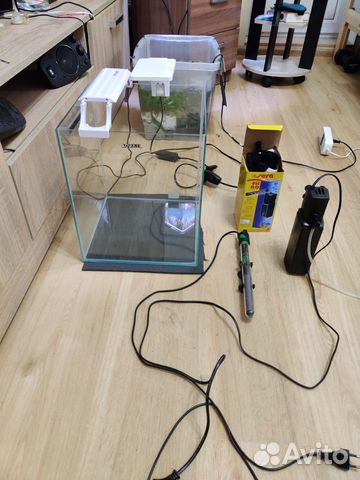 Аквариум aquael shrimp 30l white, sera fil 60