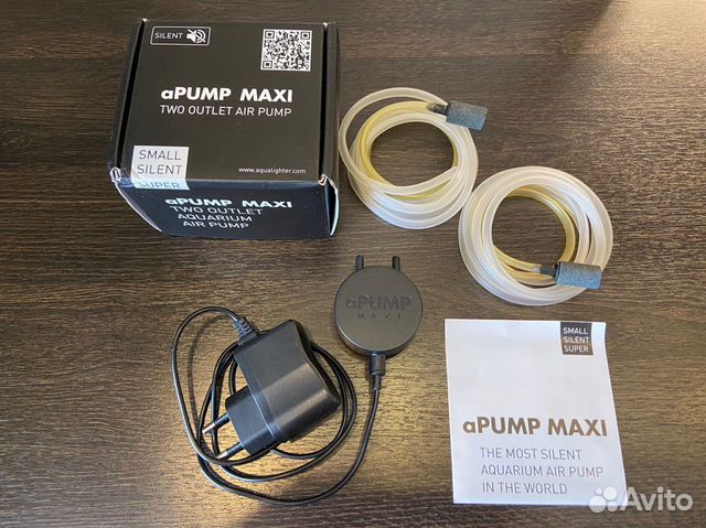Бесшумный аквариумный компрессор "apump maxi"