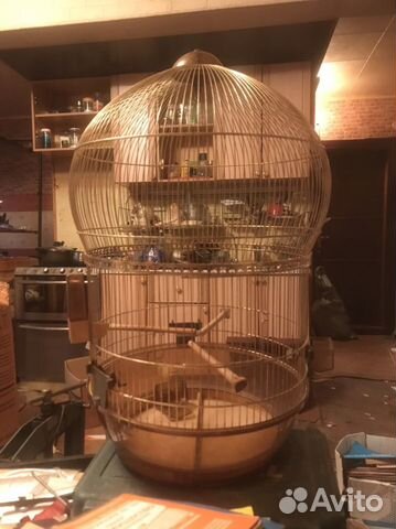 Большая и изящная клетка для птиц, попугаев