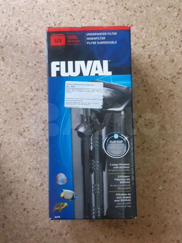 Внутренний фильтр fluval u3 до 150л